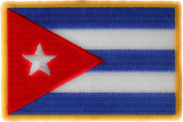 Cuba Flag Patch 3x2 inch This is a Small Embroidered Patch for Clothing Patch can be sewn on to ...