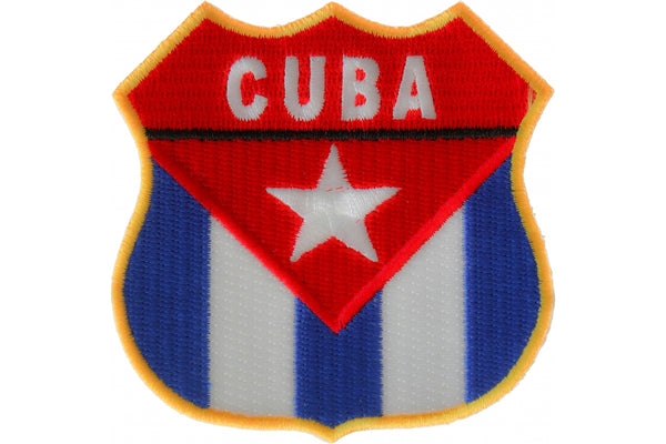 Cuba Shield Patch 2.75x2.75 inch This is a Small Embroidered Patch for Clothing Patch can be ...