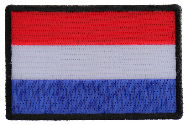 Dutch Flag Patch 3x2 inch This is a Small Embroidered Patch for Clothing Patch can be sewn on to ...