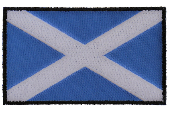Scotland Flag Patch 3.5x2.1 inch This is a Small Embroidered Patch for Clothing Patch can be ...