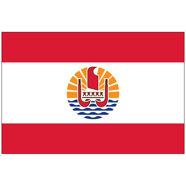 Made in USA. French Polynesia flags in small and huge sizes. In Stock. LARGE from 12x18 inch to ...