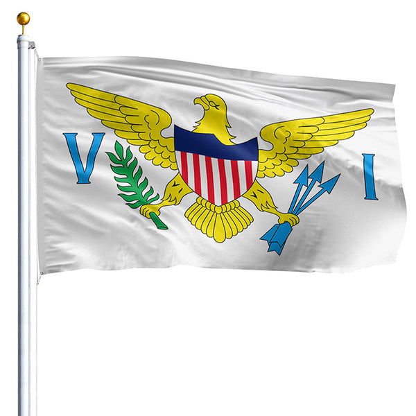 Made in USA. US Virgin Islands flags in small and huge sizes. In Stock ...