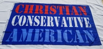3x5 Christian Conservative American Flag – US Patriot Colors