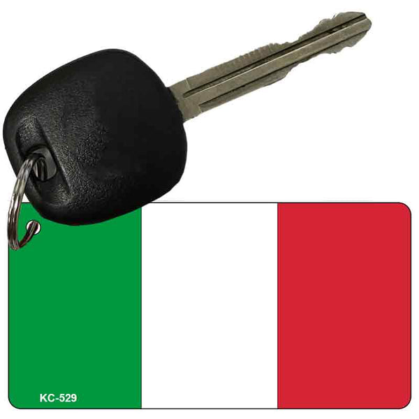 Italy Flag Novelty Aluminum Key Chain KC-529. 3 x 1.5 Key Chain. Made ...