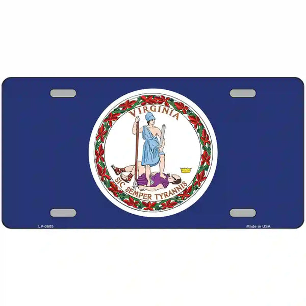 Virginia State Flag Metal License Plate. Offering our unique license ...