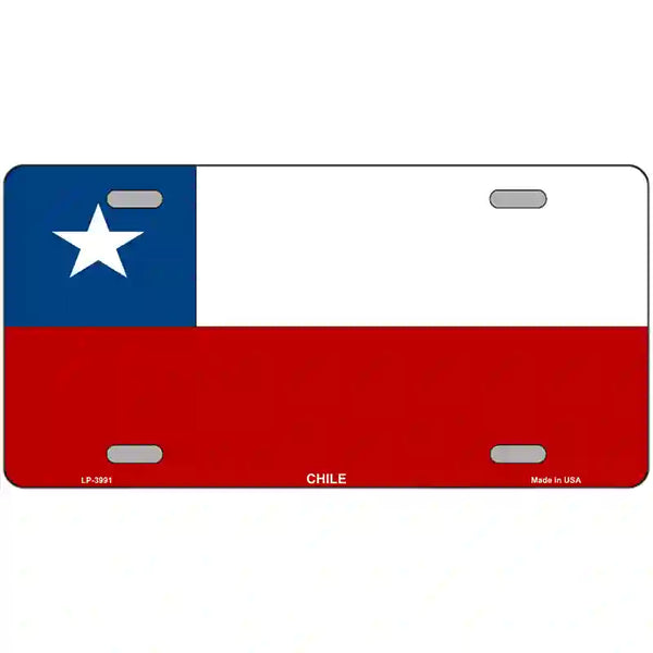 Chile Flag Metal License Plate. Offering our unique license plate ...