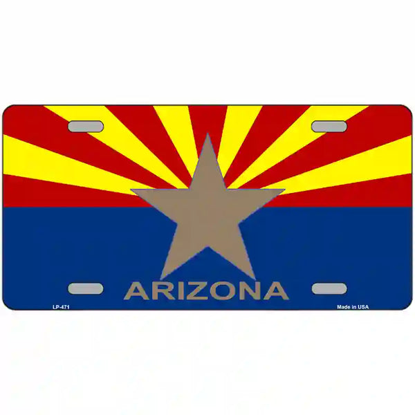 Arizona State Flag Metal License Plate. Offering our unique license ...