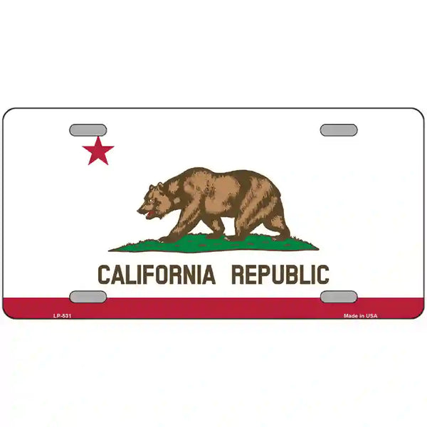 California State Flag Metal License Plate. Offering our unique license ...