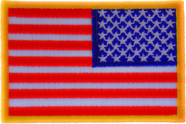 Reversed American Flag Patch 3x2 inch This is a Small Embroidered Patch ...