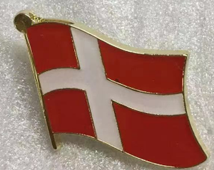 Denmark Lapel Pin, metal with pin closure. Denmark is a country in ...