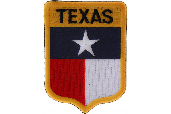 Texas Shield Patch 2.75x3.5 inch This is a Small Embroidered Patch for ...