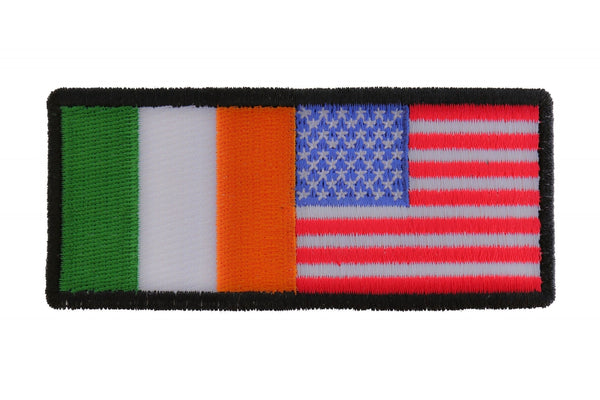 Irish American Flag Patch 4x1.75 inch This is a Small Embroidered Patch ...