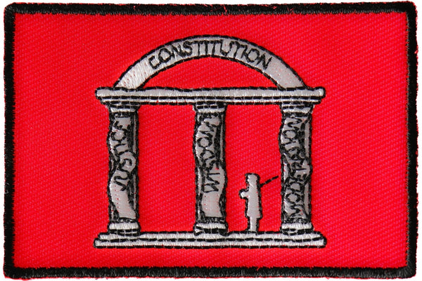 Historical Georgia Flag Iron on Patch 3x2 inch This is a Small ...