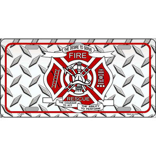 Fire Fighter Rescue License Plate. Made of the highest quality aluminum ...
