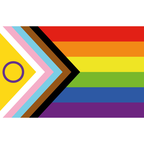 Made in USA Intersex-inclusive redesign of the Progress Pride flag by ...