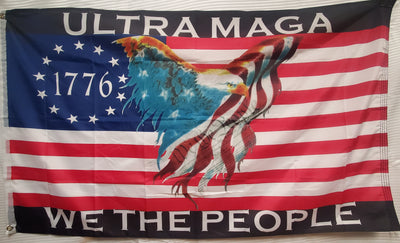 3x5 Ultra MAGA We The People USA Eagle Flag – US Patriot Colors