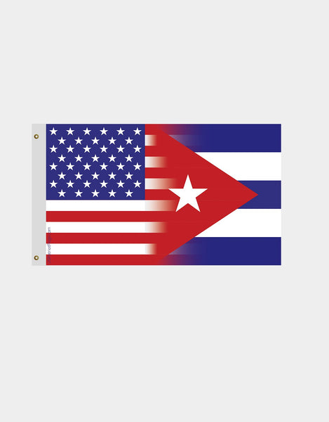 Made in USA. USA Cuba flags in small and huge sizes. Double or Single ...