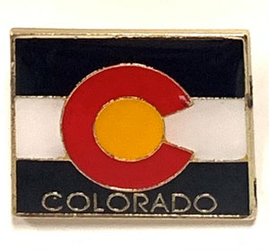 Colorado Flag Lapel Pin, metal with pin closure. The flag of Colorado ...