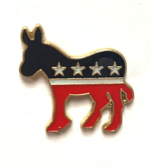 Democrat Lapel Pin, metal with pin closure. On January 15, 1870, the ...