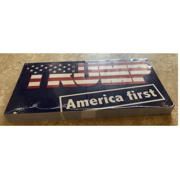 Popular Item. Buy in Quantity and Save! Trump America First bumper ...