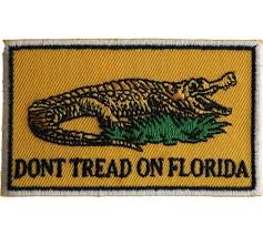 Dont Tread on Florida Gadsden Alligator Flag Patch – US Patriot Colors