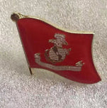 USMC Lapel Pin, metal with pin closure. Comprised not of a brotherhood ...