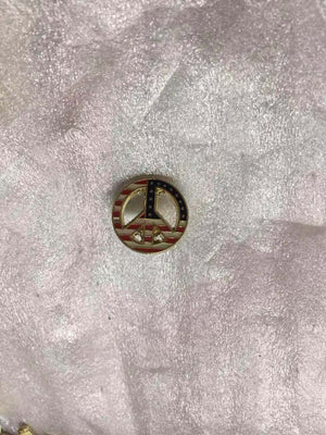 USA Peace Sign Lapel Pin, metal with pin closure. A number of peace ...