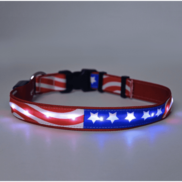 Multi Light Function!This LED Dog Collars stay bright all night ...