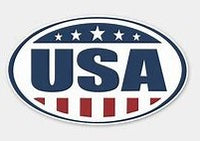 Popular Item. Buy in Quantity and Save! USA Oval Bumper Sticker USA ...