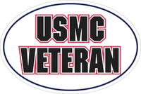Popular Item. Buy in Quantity and Save! USMC Veteran Oval Bumper ...