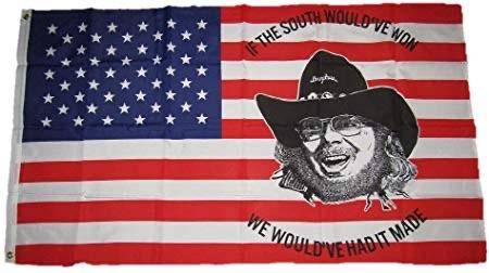 This is the Hank Williams, Jr. on a USA flag. For all of Hanks "Rowdy ...