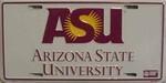 Arizona State University ASU Sun Devils - College License PlateSize: 6 ...