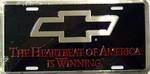 Chevy - The Heartbeat of America is Winning License PlateSize: 6 inches ...