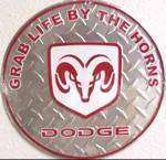 Dodge Circular SignSize: 12 inches round. Excellent for decoration. Pre ...