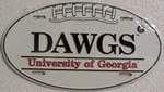 Georgia Bulldogs DAWGS Oval License PlateSize: 6 inches X 12 inches ...