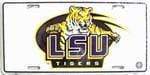 LSU Louisiana State Tigers College License PlateSize: 6 inches X 12 ...