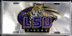 LSU Louisiana State University Chrome License PlateSize: 6 inches X 12 ...