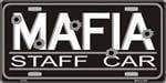 Mafia Staff Car License PlateSize: 6 inches X 12 inches. Fits all cars ...