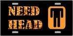 Need Head License PlateSize: 6 inches X 12 inches. Fits all cars and ...