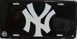 NY Yankees Black MLB License PlateSize: 6 inches X 12 inches. Fits all ...