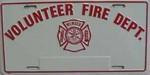 Volunteer Fire Department License PlateSize: 6 inches X 12 inches. Fits ...