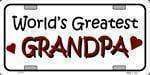 World's Greatest Grandpa License Plate – US Patriot Colors