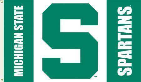This is the Michigan State University College Football Team Flag. Show ...